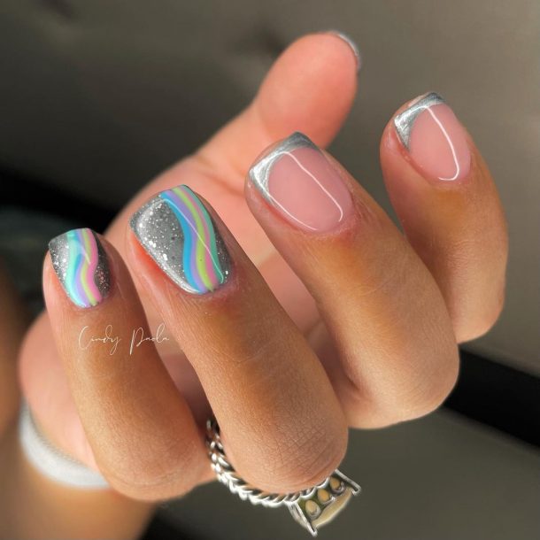 25 Stunning Silver Nails Perfect For The Party Season