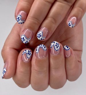 10 White & Blue Nails To Wear For Intriguing Looks